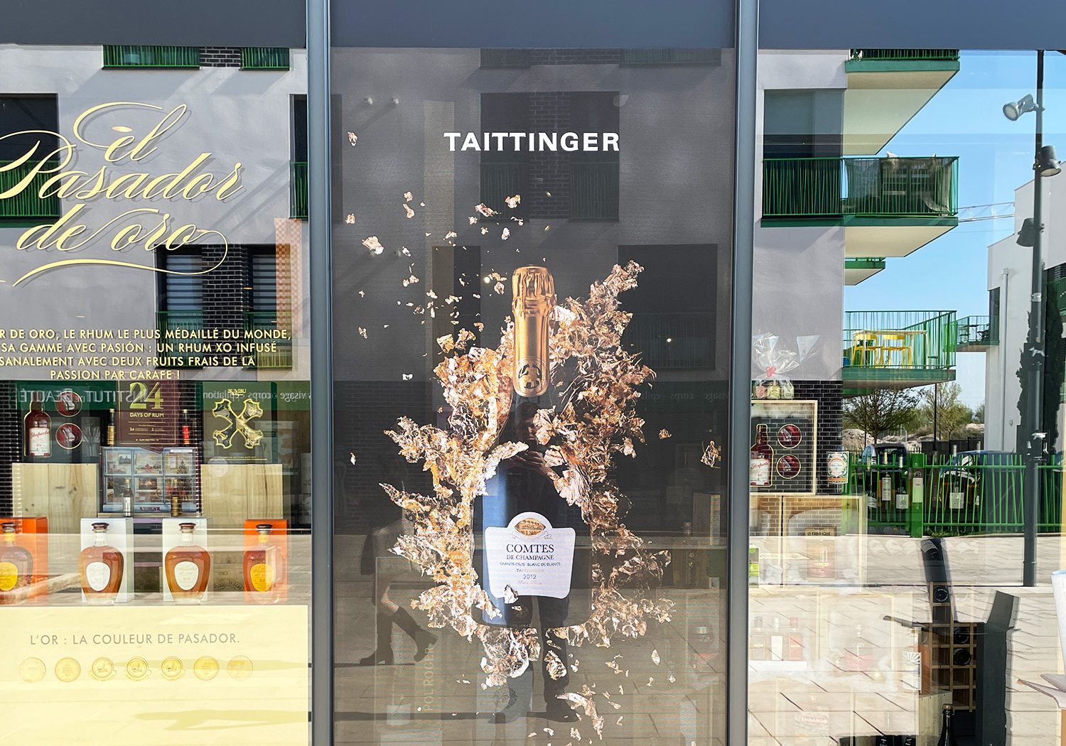 VITROPHANIE – CHAMPAGNE TAITTINGER/CAVES PAPAVERO - Reims Publicité